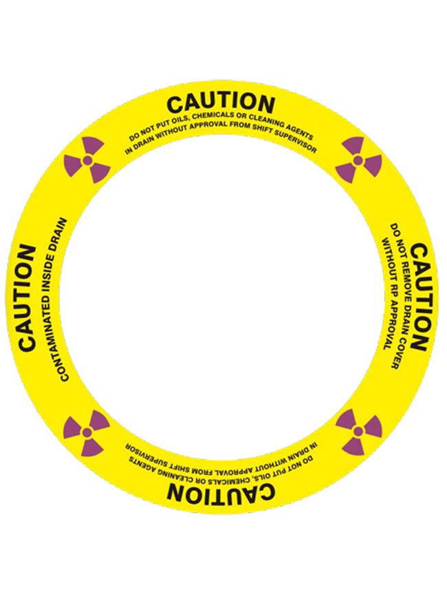 Do Not Put Oils, Chemical or Cleaning Agents 8.5″ ID x 12.5″ OD – Floor ...